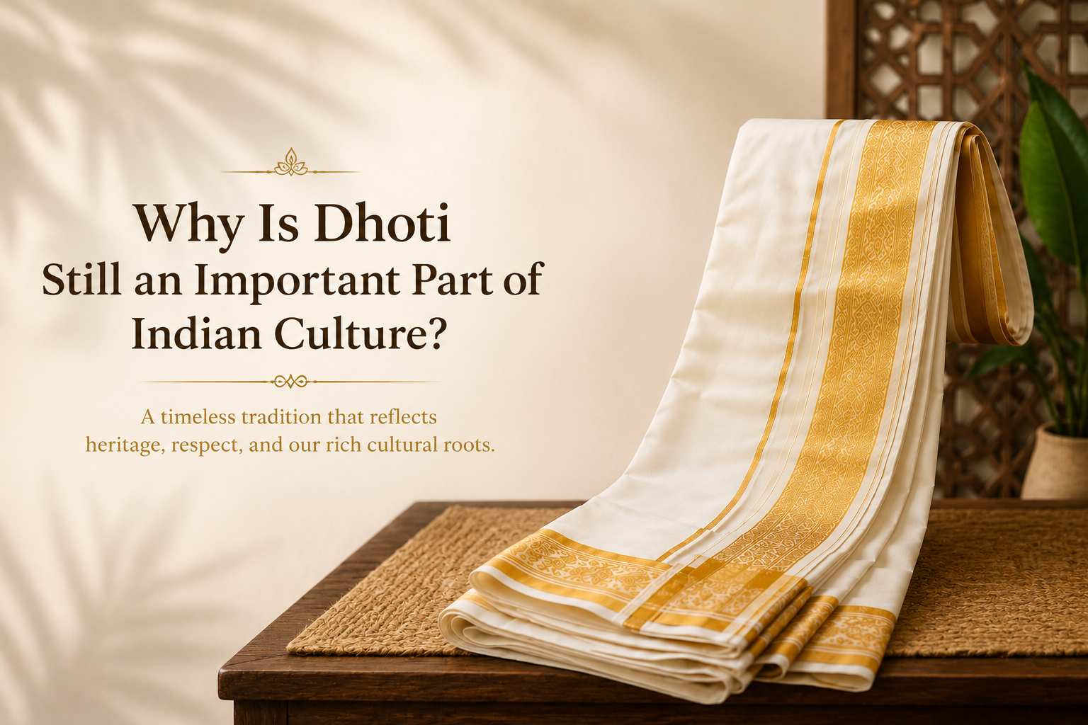 Why Is Dhoti Still an Important Part of Indian Culture? – Ratnadeep Dhoti