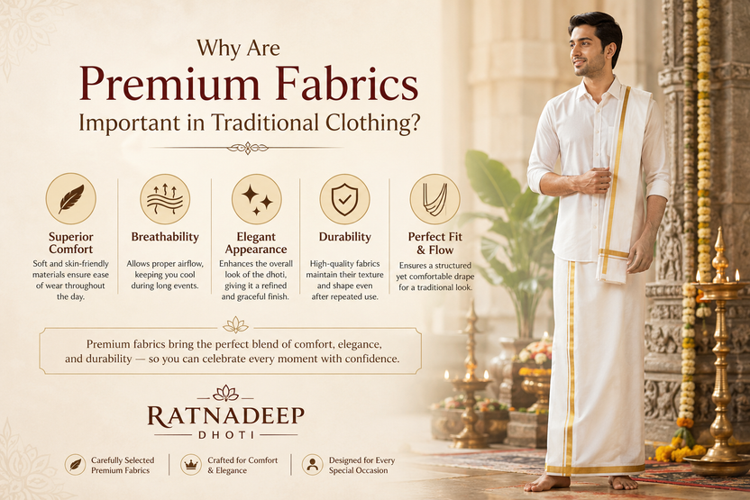 Why Are Premium Fabrics Important in Traditional Clothing? – Ratnadeep ...